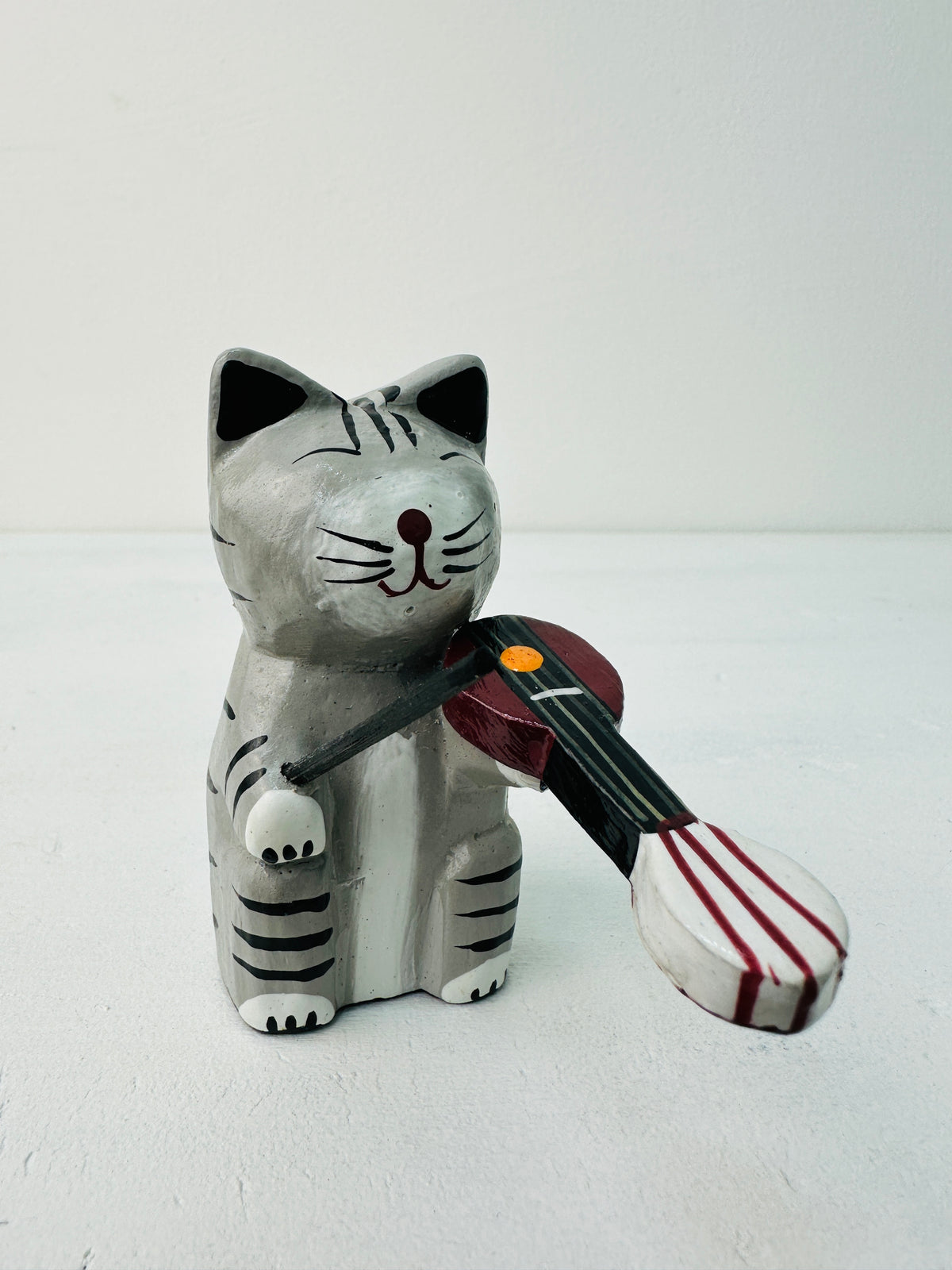 Wooden Cat Violinist | The Red Gecko– The Red Gecko UK