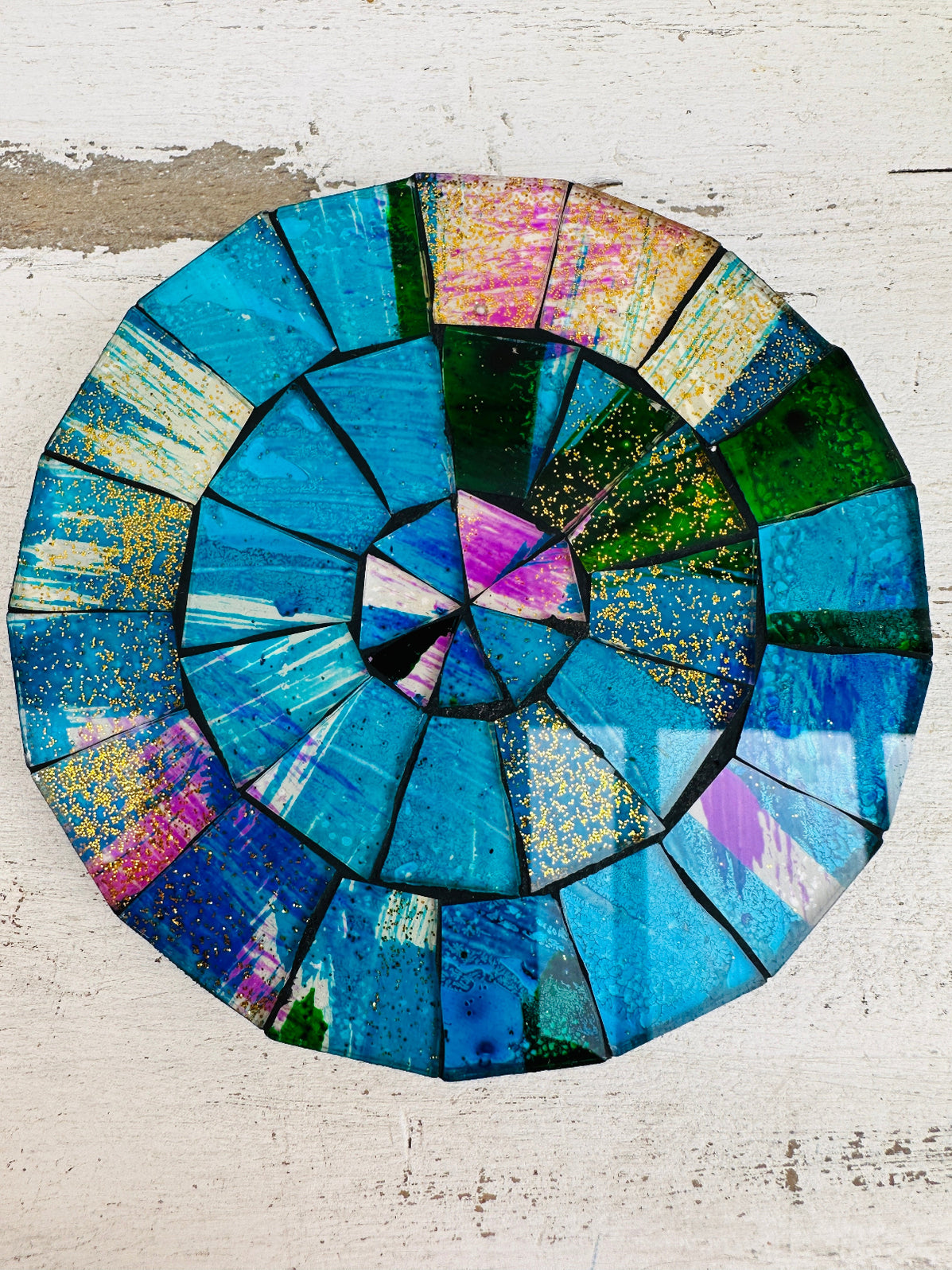 Glass Mosaic Coaster - Galaxy | The Red Gecko | Handmade– The Red Gecko UK