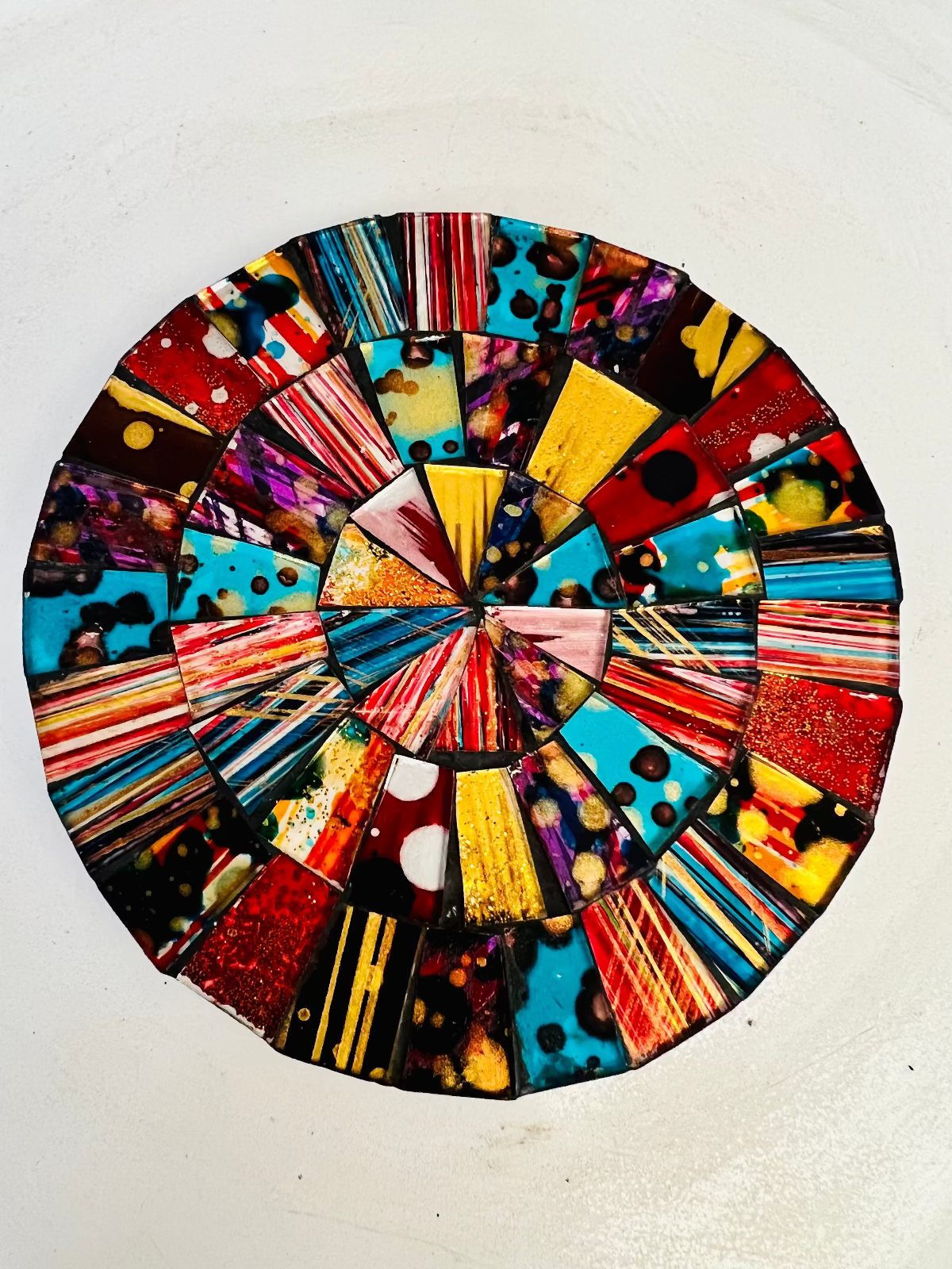 Glass Mosaic Coaster - Starburst | The Red Gecko | Handmade– The Red ...