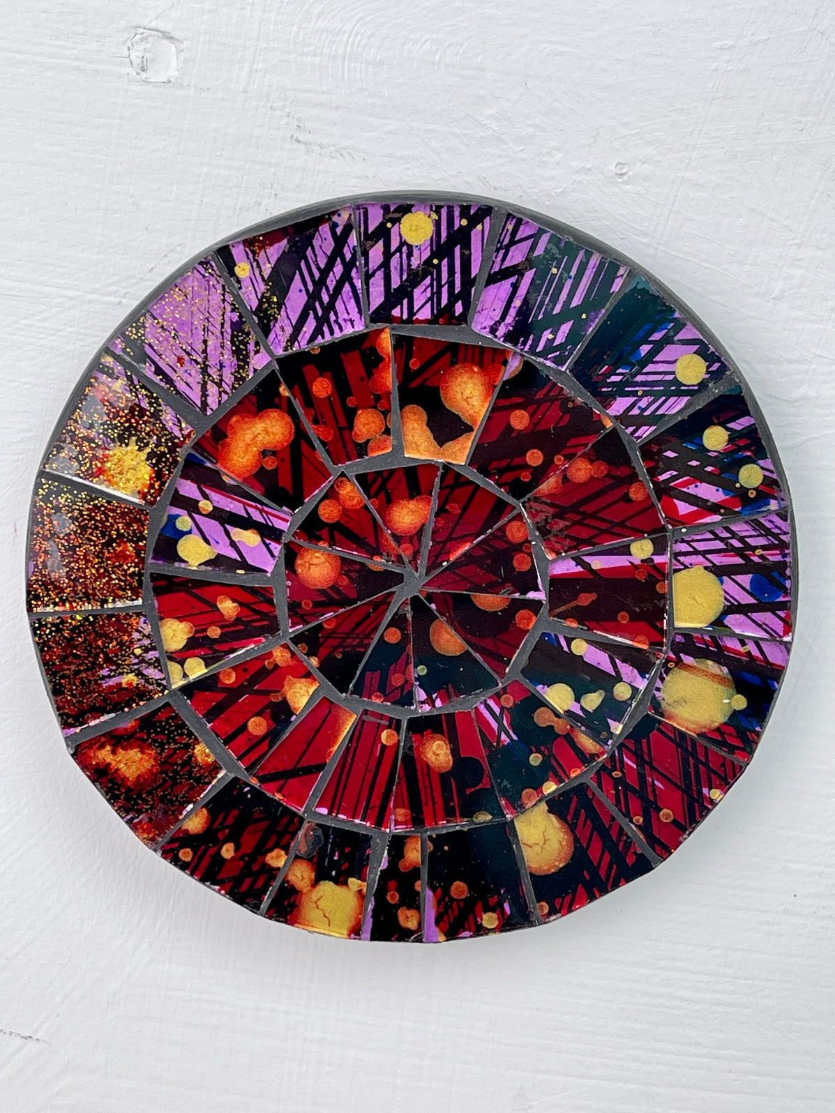 Glass Mosaic Coaster - Violet Burst | The Red Gecko | Handmade– The Red ...